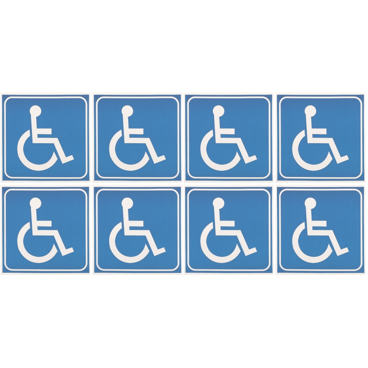 Set of 2 Disabled Wheelchair Sticker for Office Template Eyeshadow Flag ...