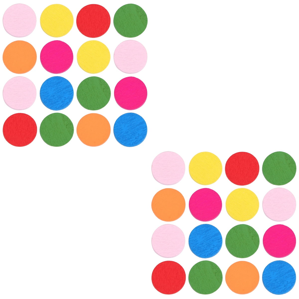 Set of 2 Disc Math Teaching Aids Discs Cardboard Round Tokens Child ...