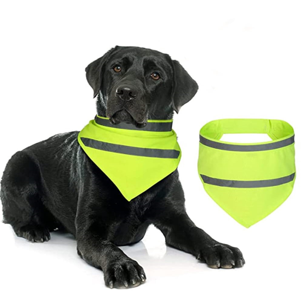 Set of 2 Dog Reflective Scarf Safety Pet Hunting Bandana, scarf ...