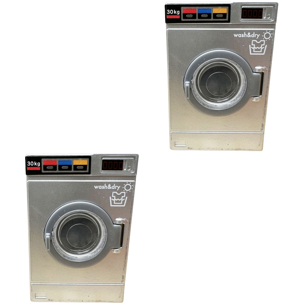 Set of 2 Doll House Washing Machine Clothes Machines Kids Toys Mini ...