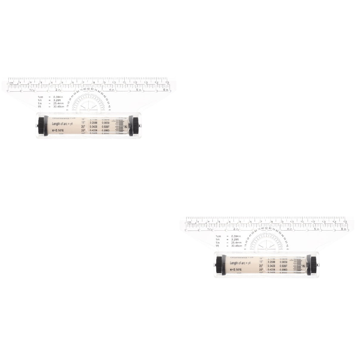 Set of 2 Dome Measuring Roller Ruler Balance Parallel Universal ...