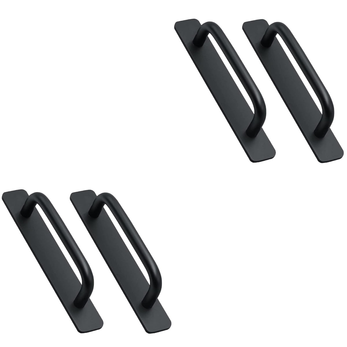 Set of 2 Door Pulls Modern Cabinet Handles Latches Screen Magnetic ...
