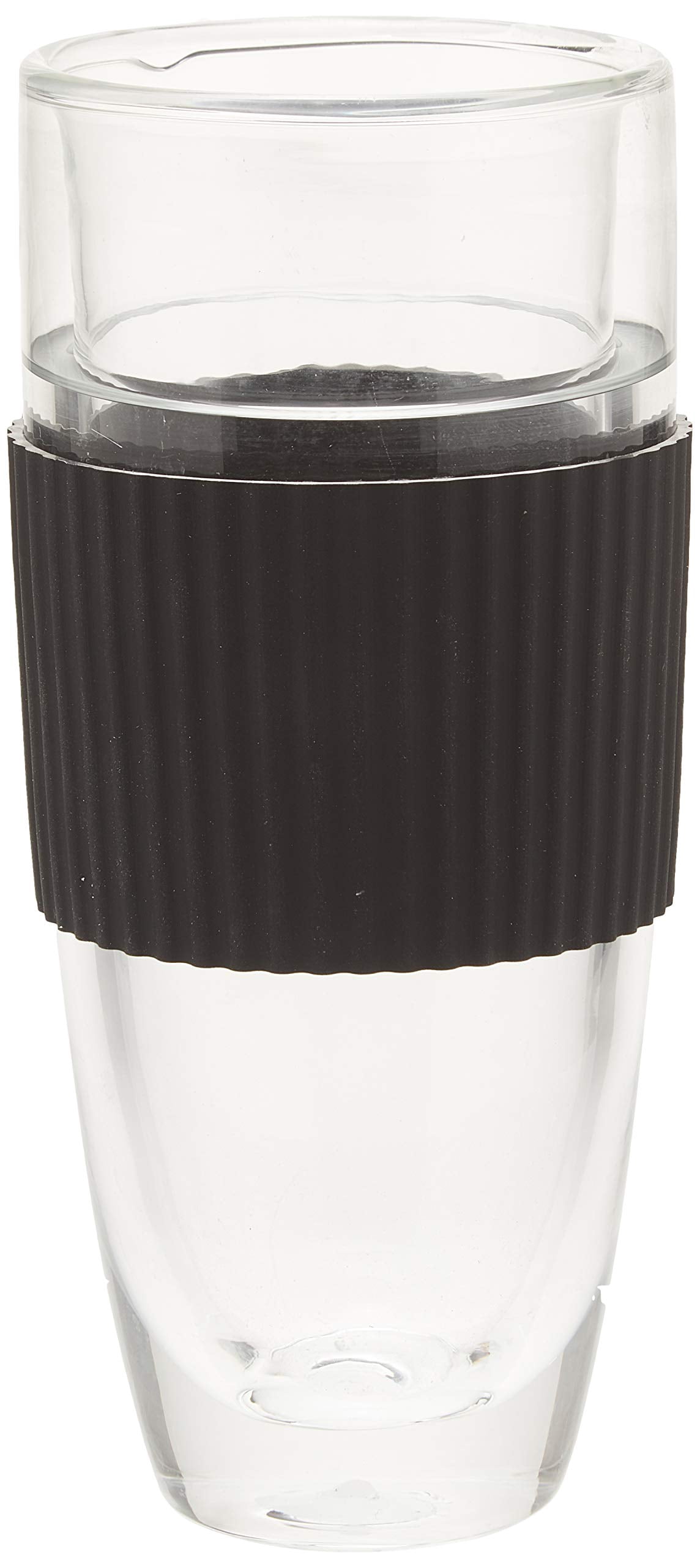 Set of 2 Double Walled Glass Chilling Tumblers with a Cooling Gel ...