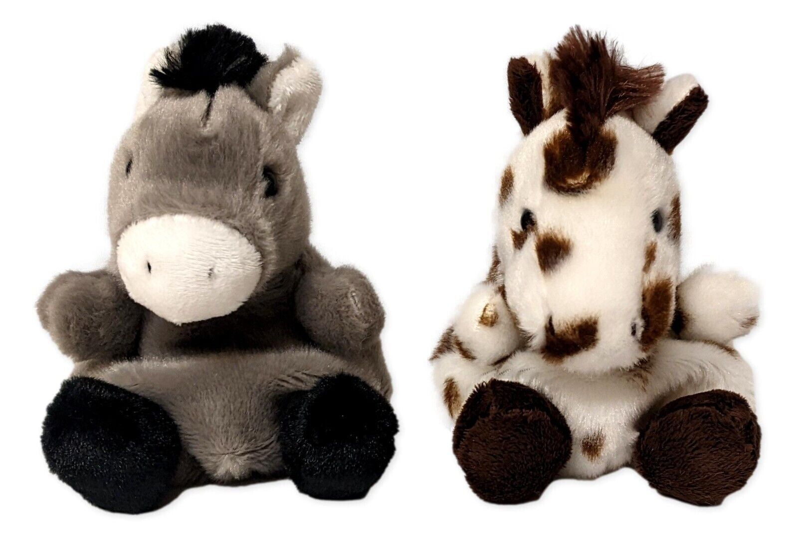 Set of 2 ELI DONKEY & HAYMITCH HORSE Palm Pals 5" Stuffed Animal Plush ...