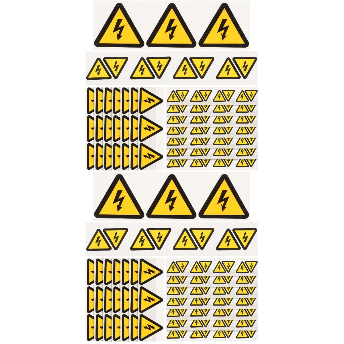 Set of 2 Electric Panel Labels High Voltage Warning Sticker Stickers ...