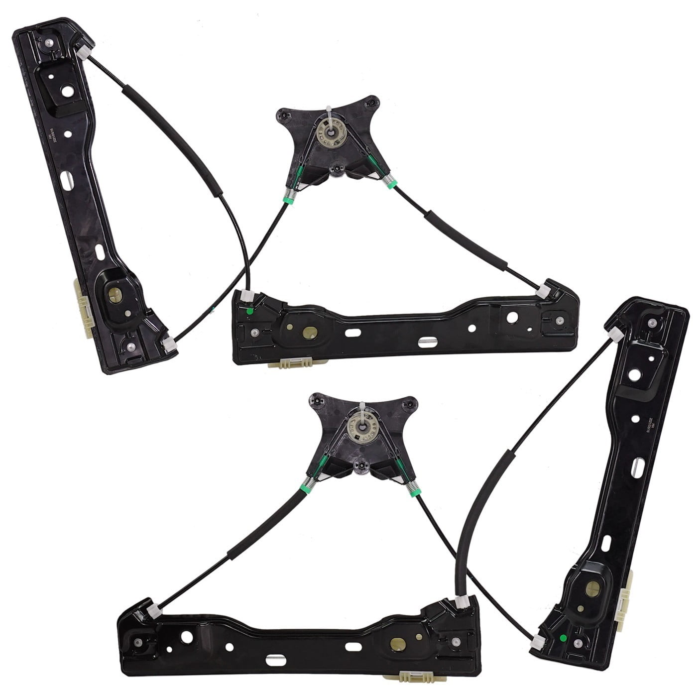 Set of 2 Electric Rear Window Regulators for Driver & Passenger Side ...