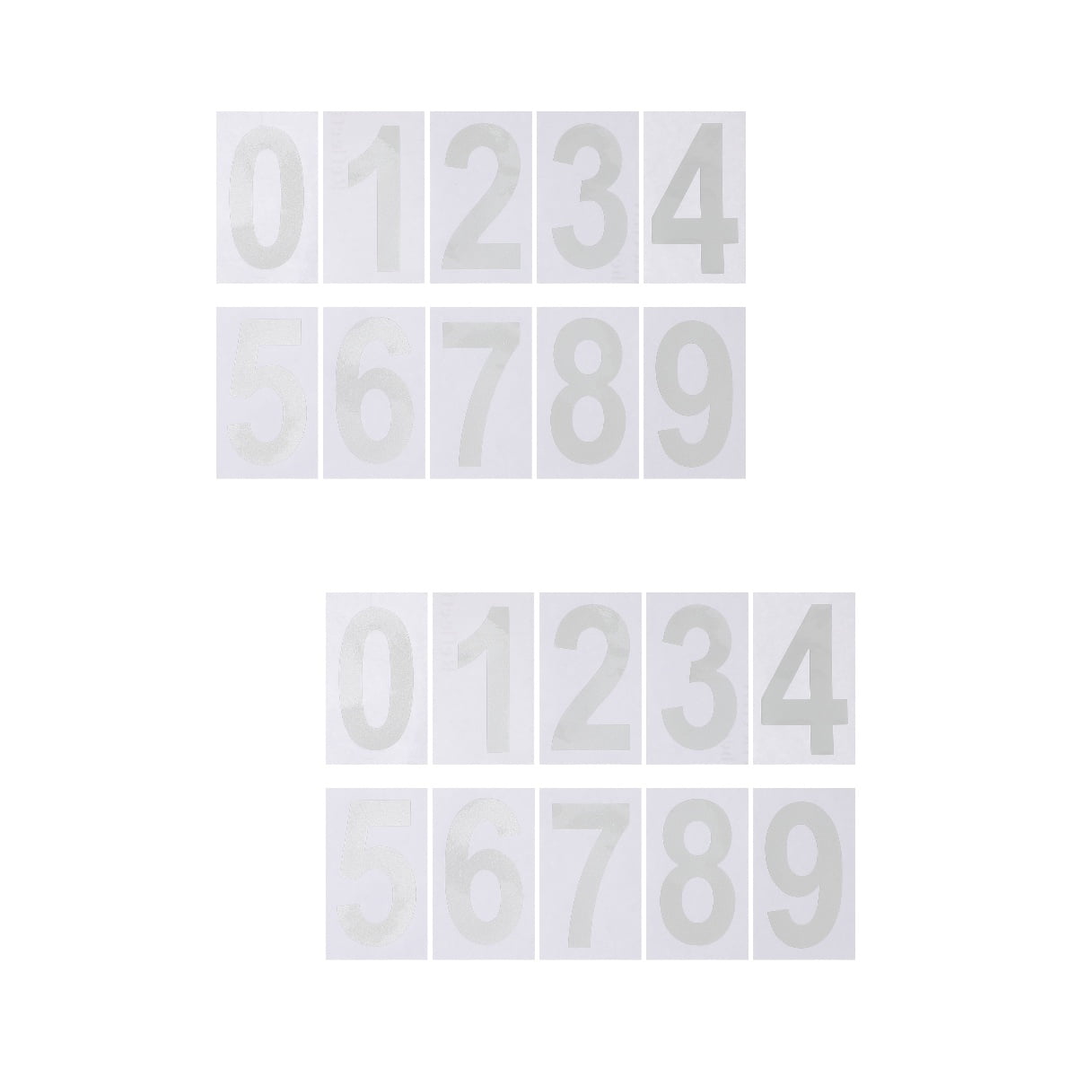Set of 2 External Mailbox Number outside Reflective Decals Numbers ...