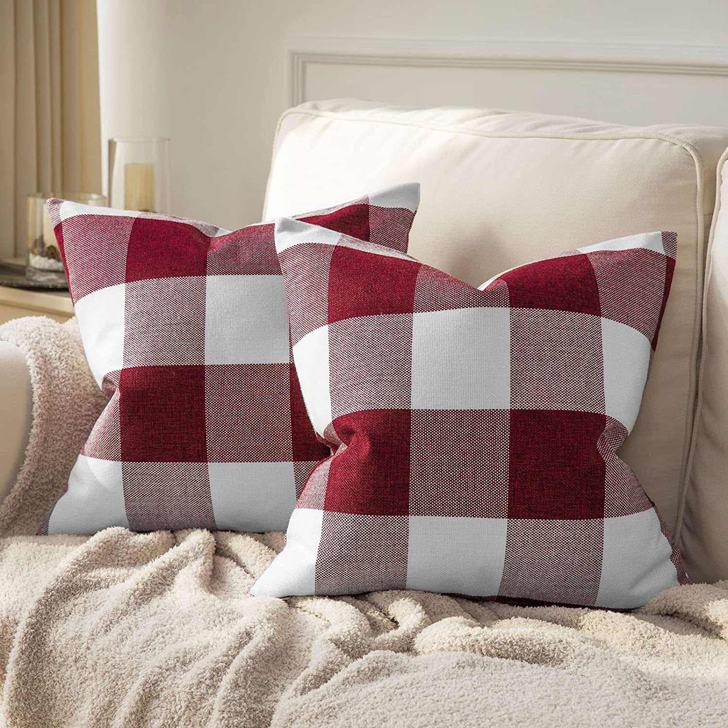 Buffalo Plaid Pillow Coversnull