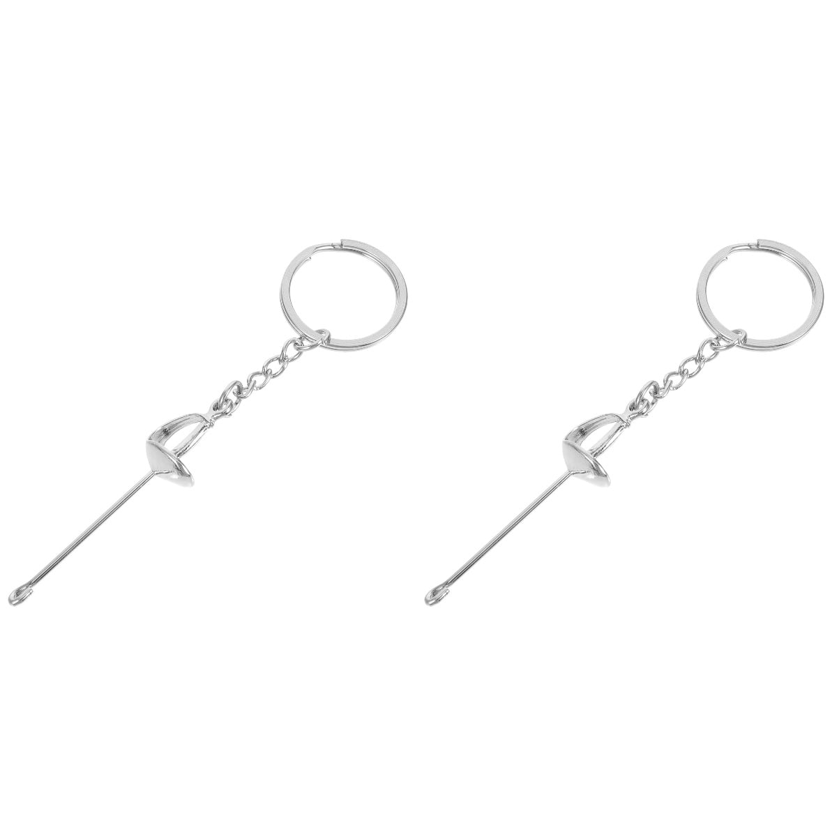 Set of 2 Fencing Keychain The Gift Equipment Souvenir for Gold Rings ...