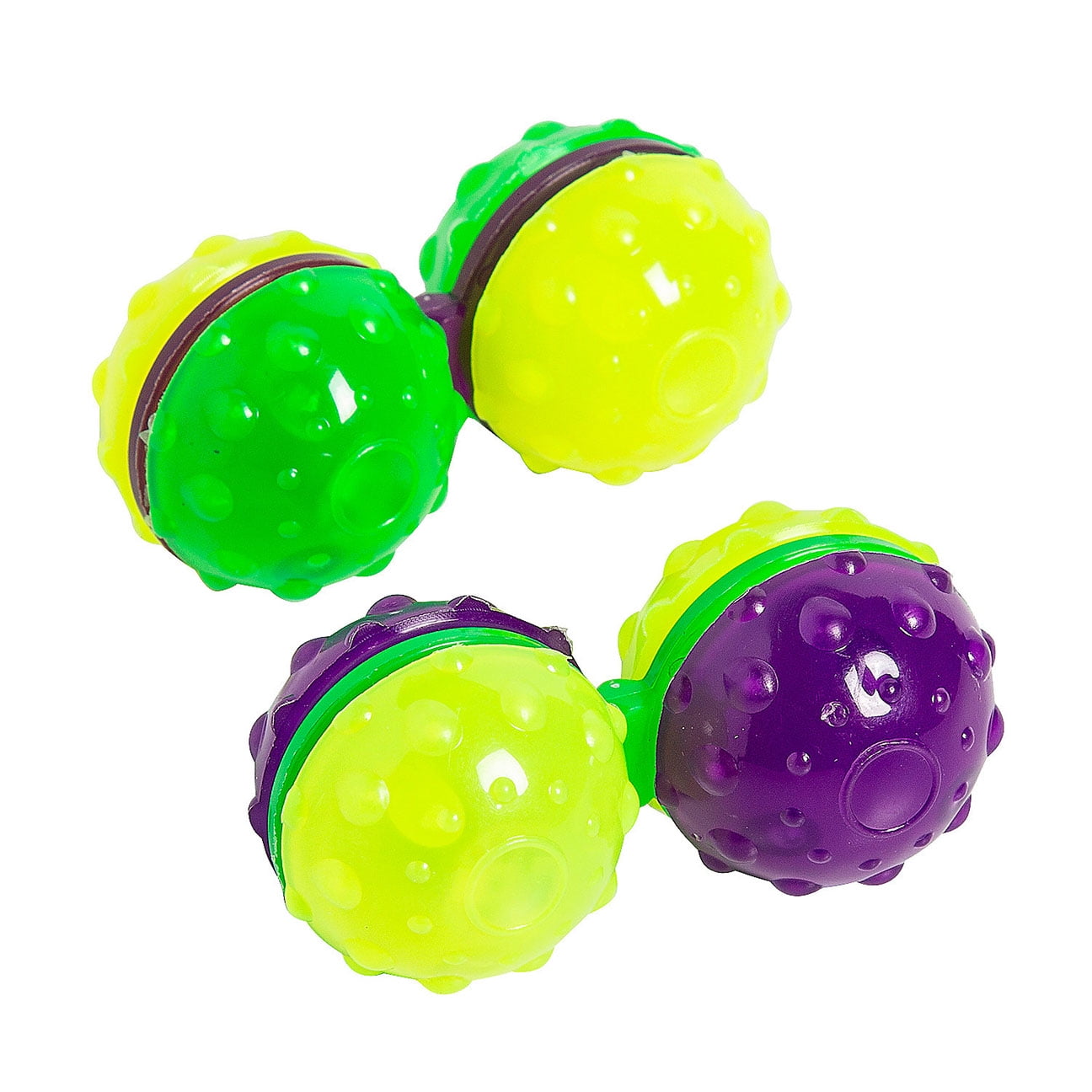 Set of 2 Fidget Spinner Ball - Spinning Twirling Fidget Toy - Lights Up ...