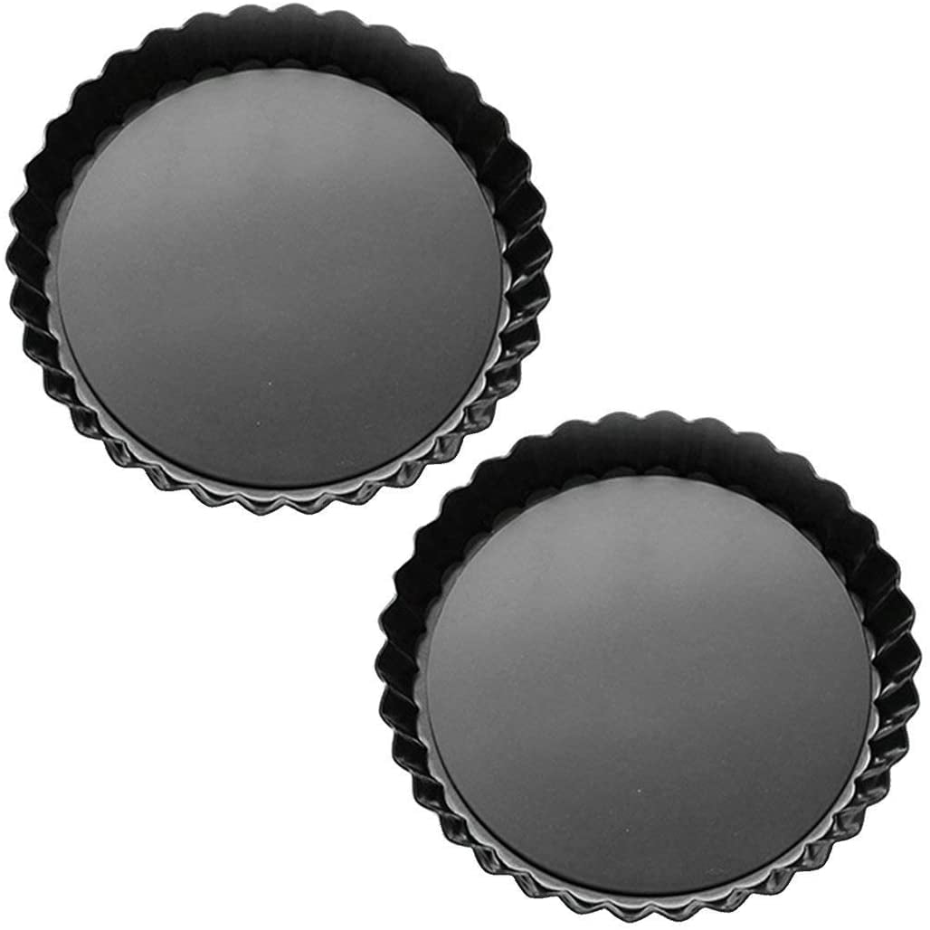 Set of 2 Flat Tartlet Mold Non-stick tart mold tart with removable ...