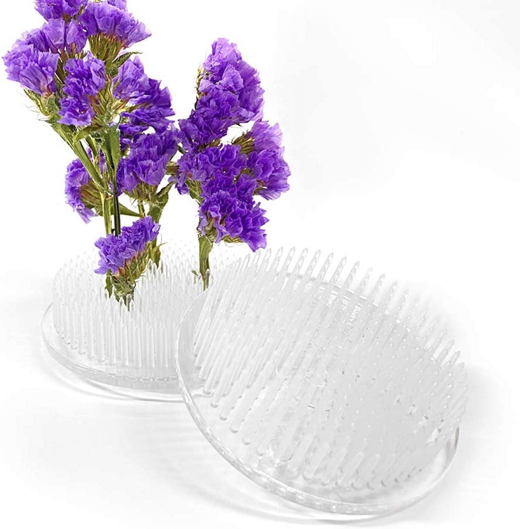 Set of 2 Flower Frog Clear Plastic Pin Frog Flower Arrangement Holder 2 ...