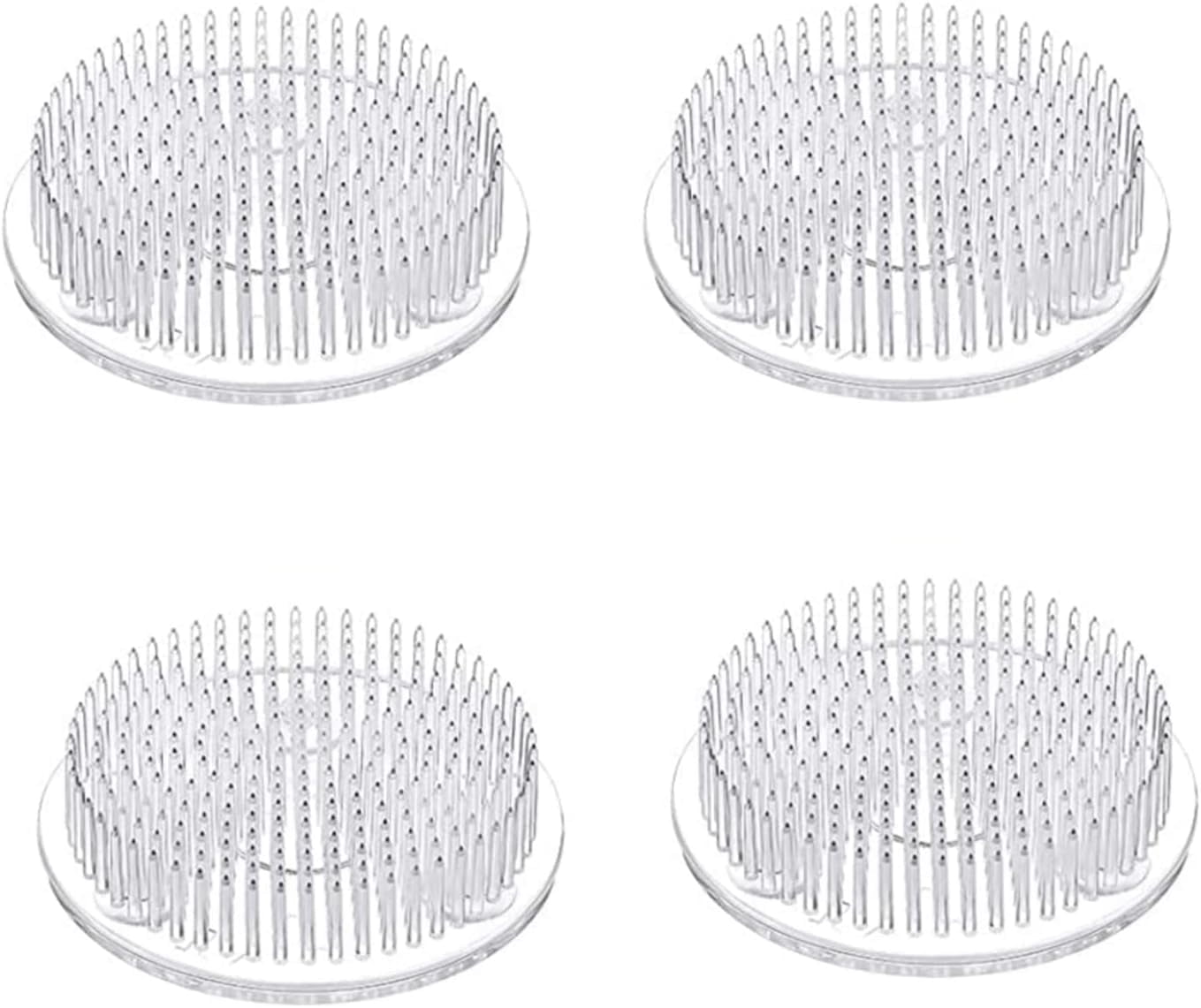 Set of 2 Flower Frog Clear Plastic Pin Frog Flower Arrangement Holder 2 ...