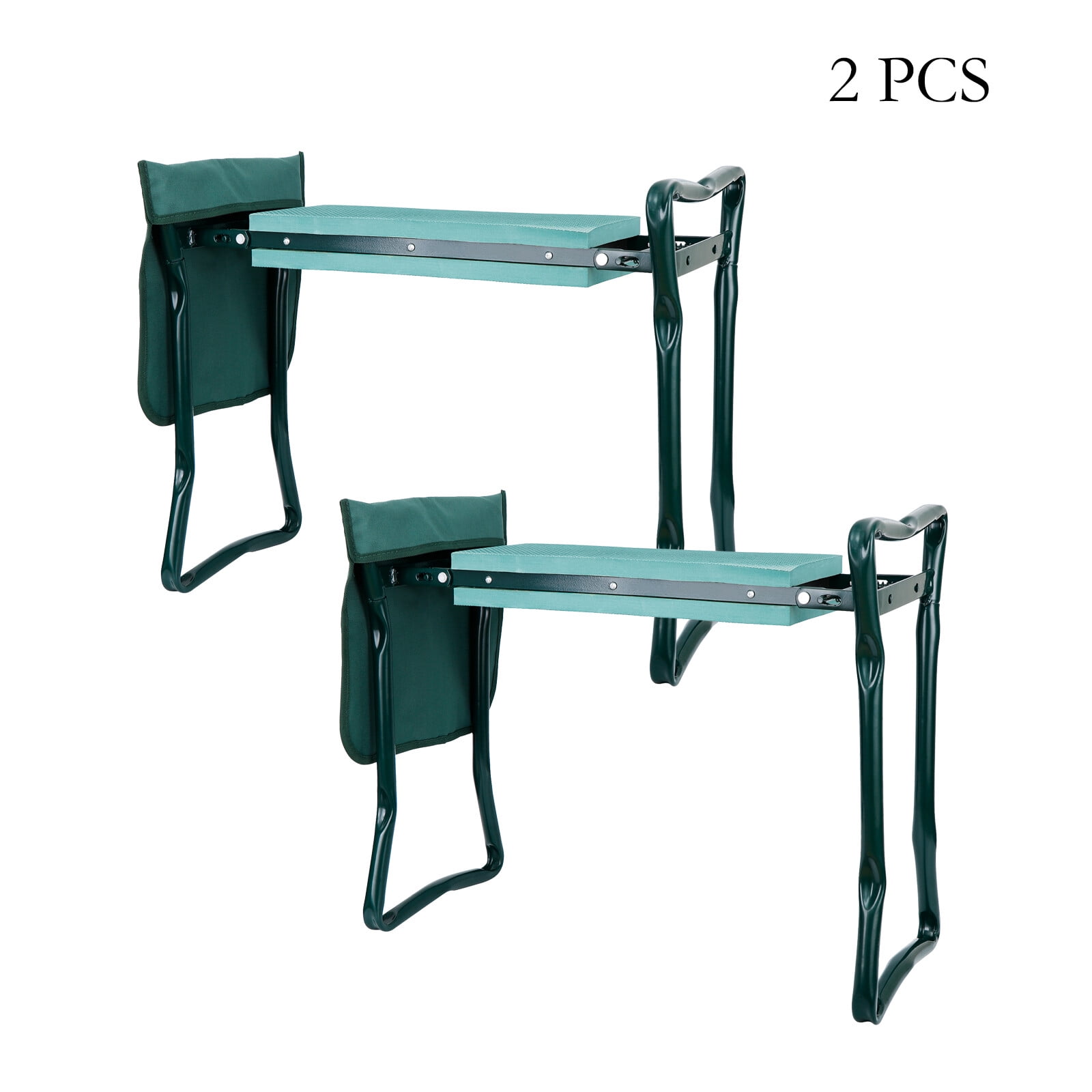 Set of 2 Folding Garden Kneeler Gardener Kneeling Pad & Cushion Seat ...