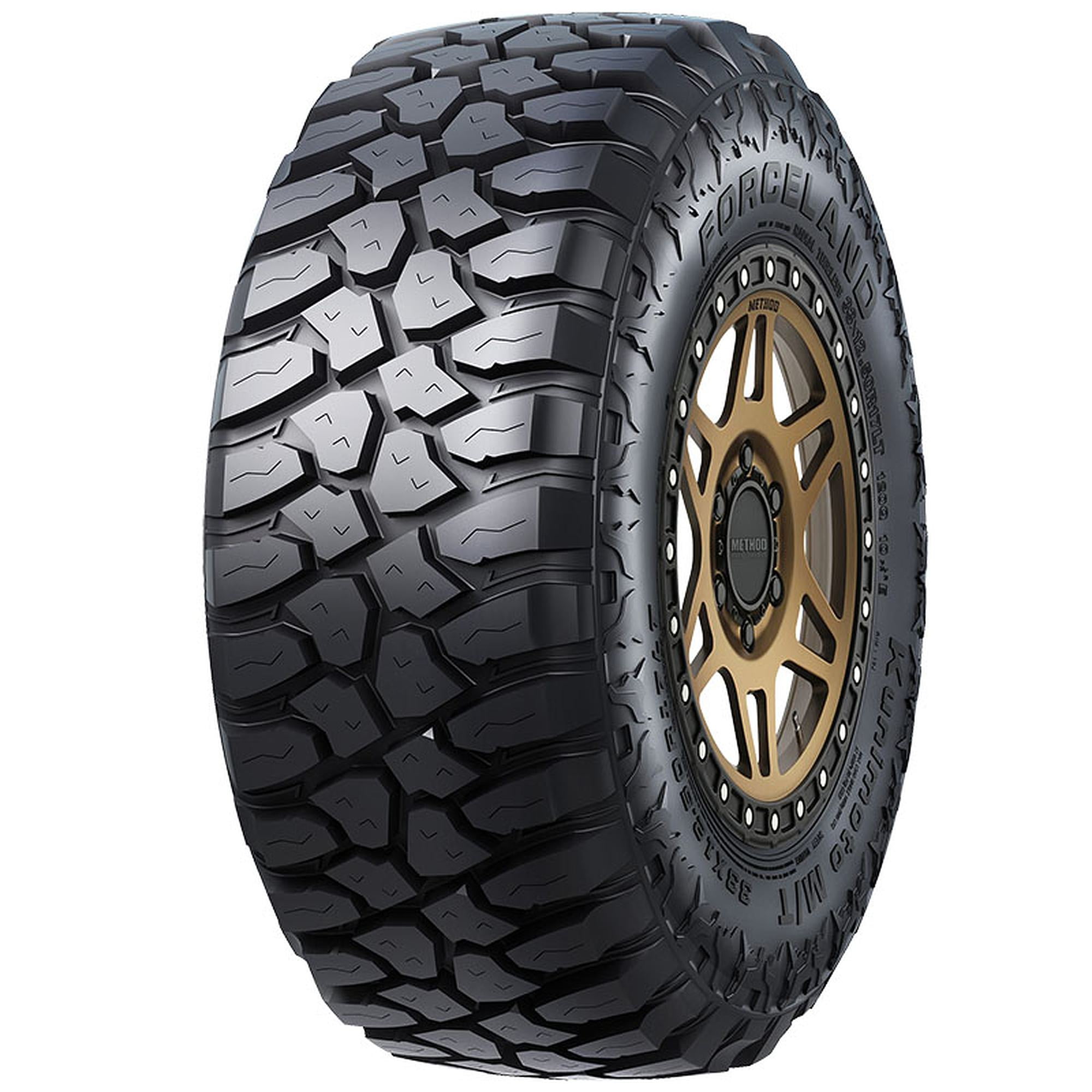 Set of 2 Forceland Rebel Hawk M/T LT33X12.50R22 109Q E Tires - Walmart ...