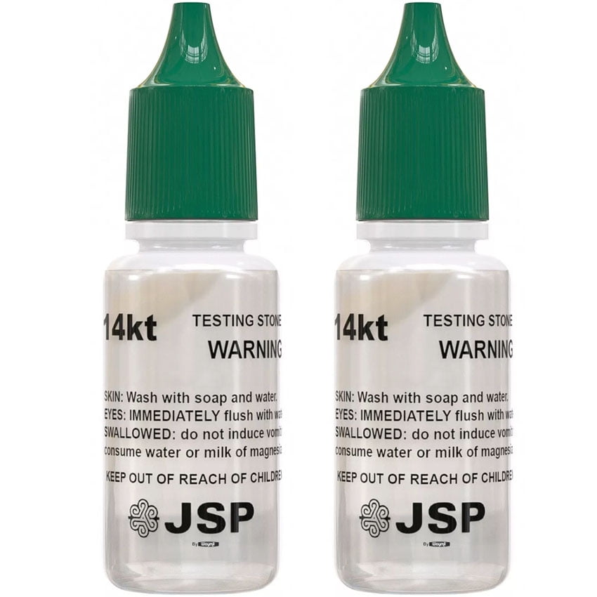 Set of 2 Fresh 14k Gold Acid Testing Solution 12 Grams Jewelry Test ...