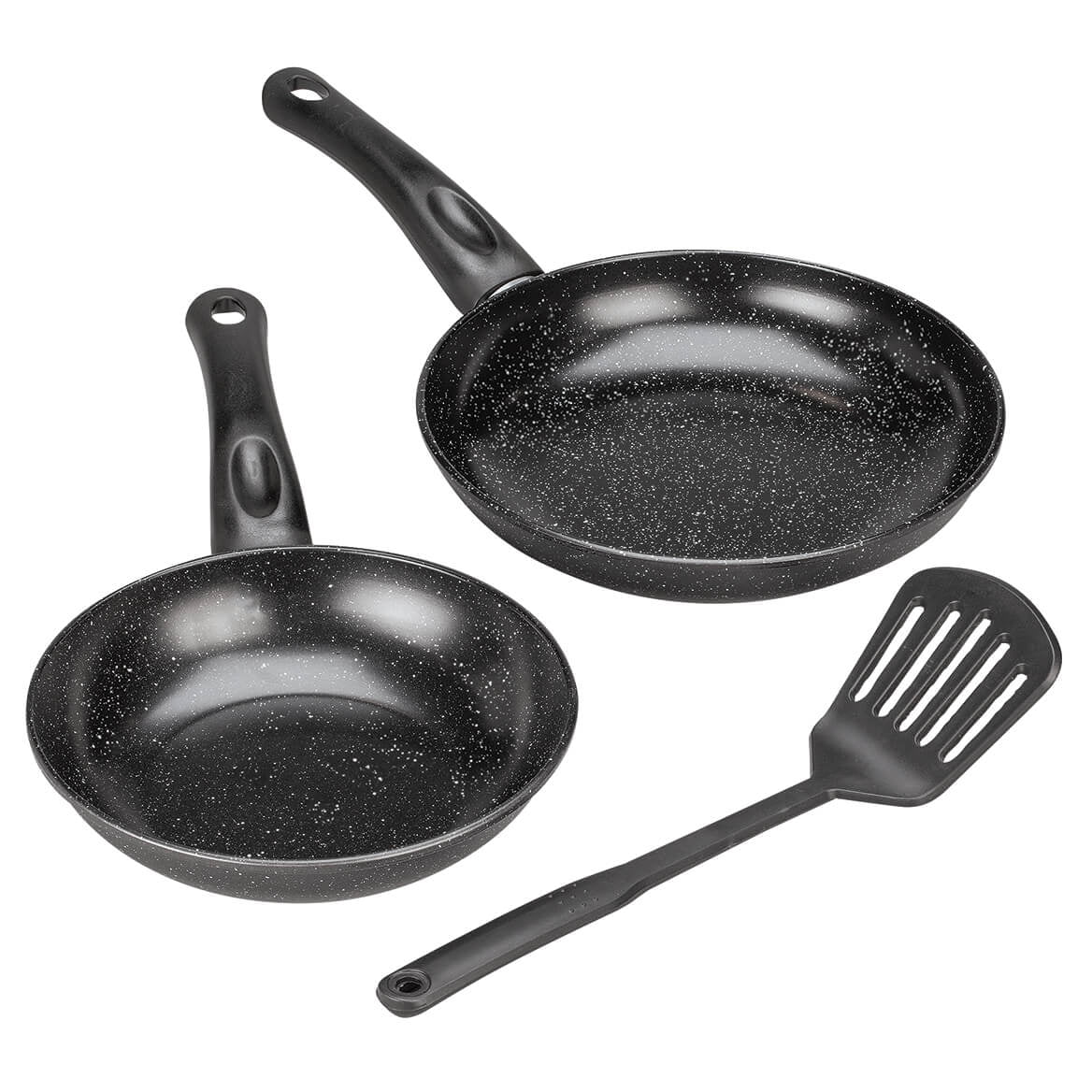 Set of 2 Frying Pans w/Turner Spatula - Walmart.com