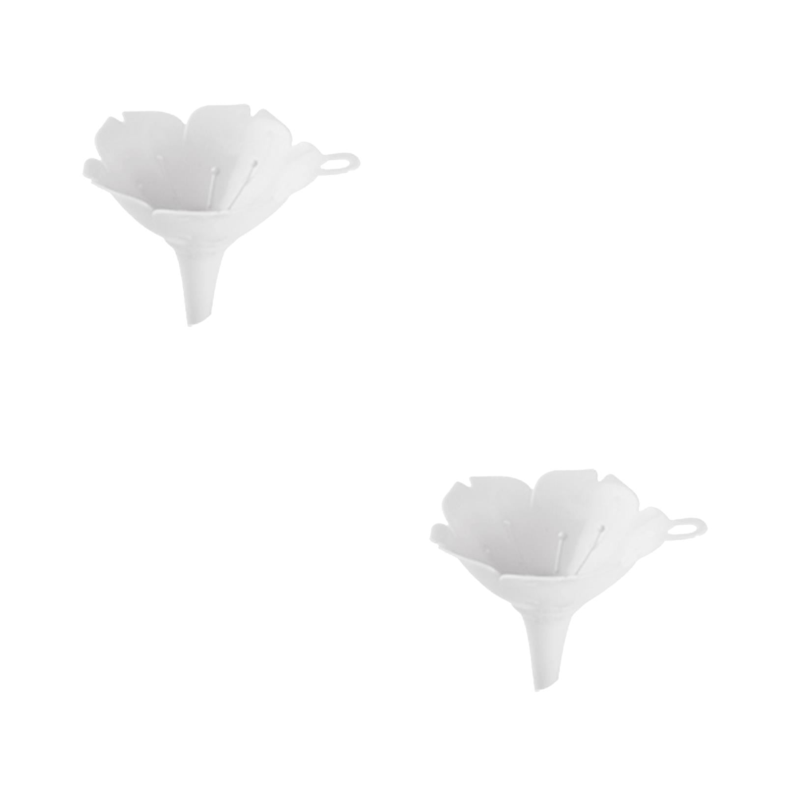 Set of 2 Funnel with Mesh Strainer Cooking Oil Funnels White - Walmart.com
