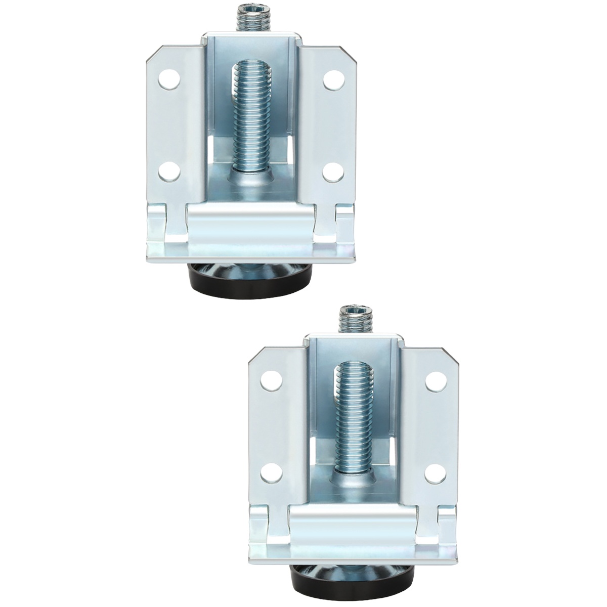 Set of 2 Furniture Leveling Feet Corner Bracket Screw Leveler - Walmart.com