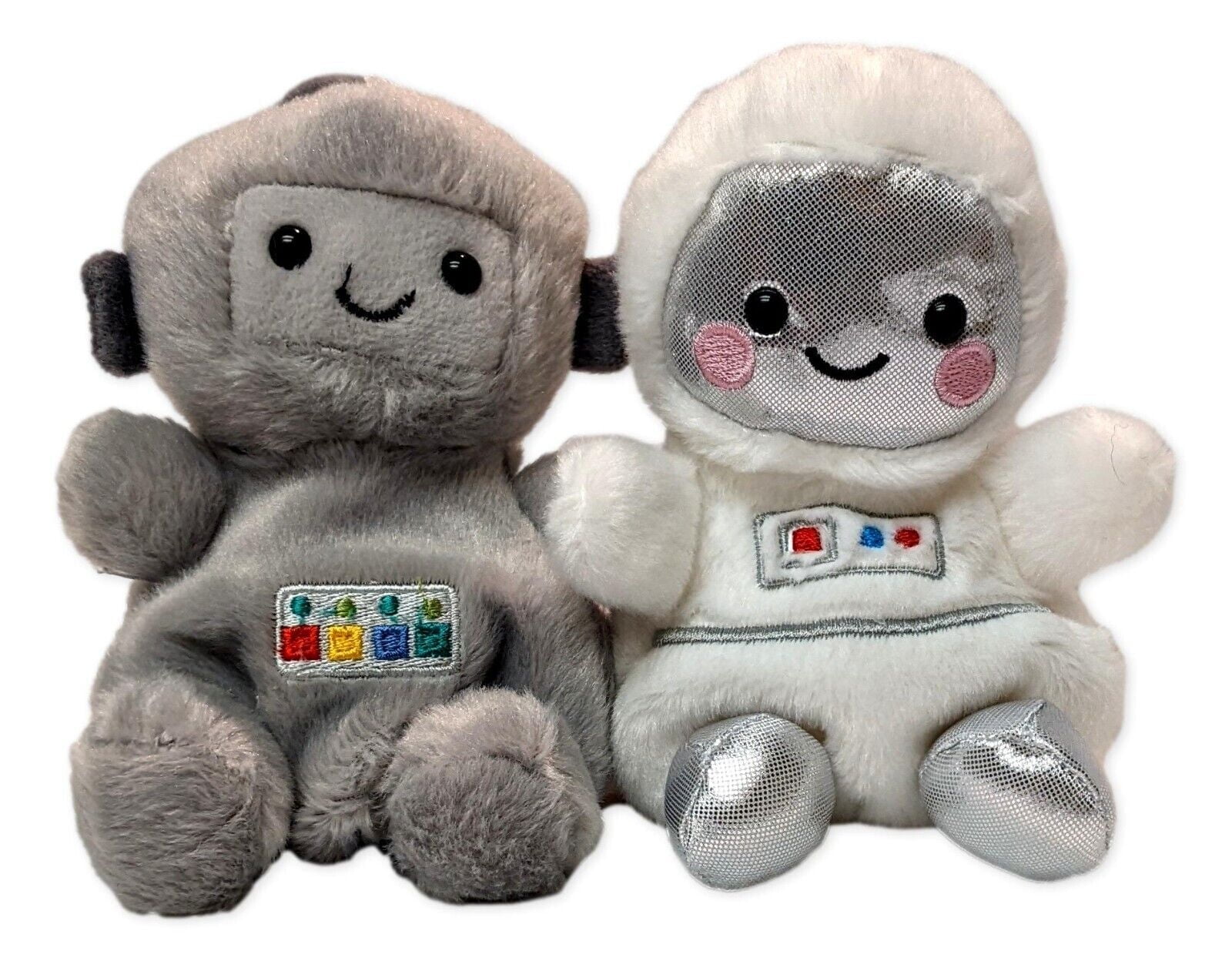 Set of 2 GADGET ROBOT & COSMO ASTRONAUT Palm Pals 5" Stuffed Plush ...