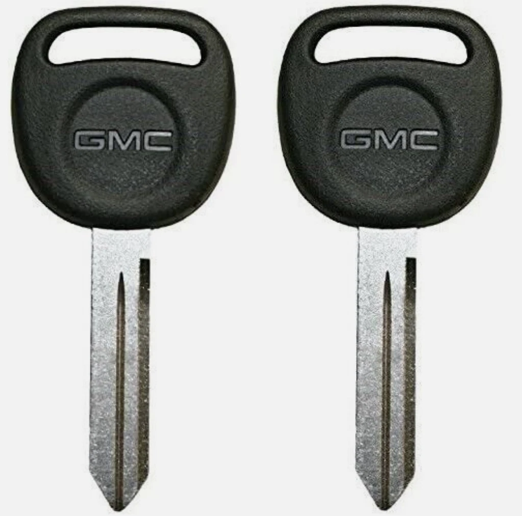 Set of 2 GMC B102 Mechanical Plastic Head Key GM Truck Hummer 1999-2006 ...