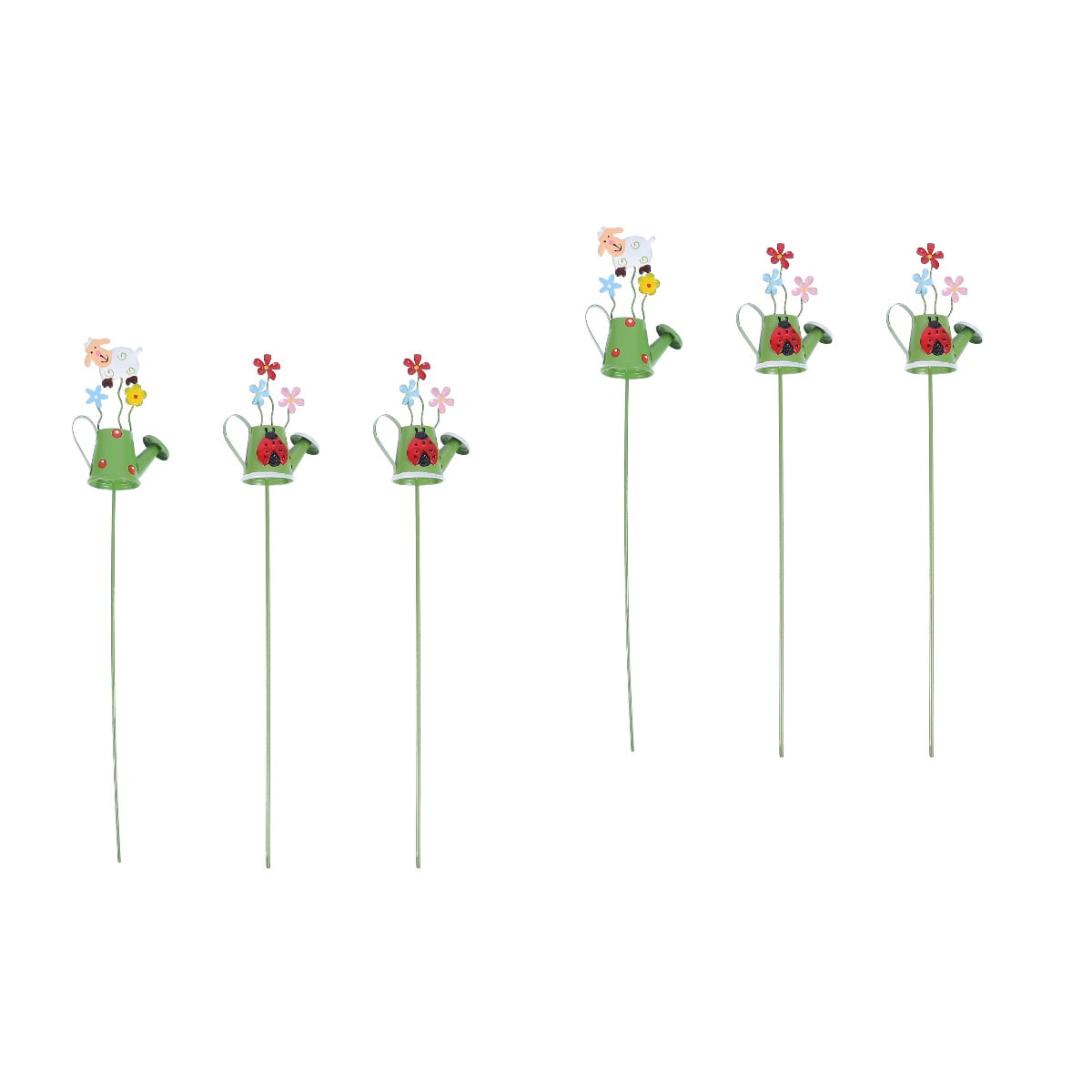 Set of 2 Garden Planter Decor Holder Ukulele Felt Picks Cake Miss ...