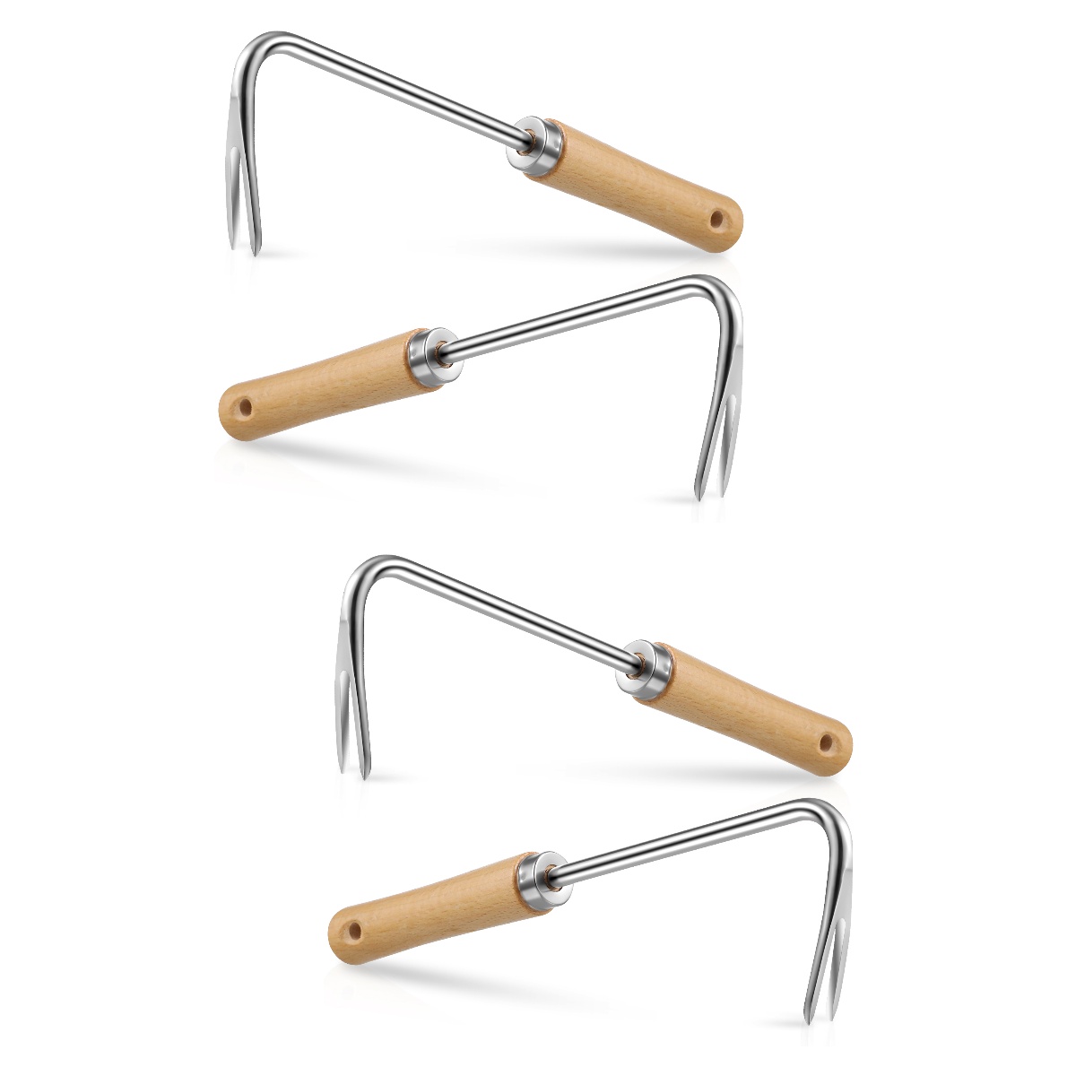 Set of 2 Garden Weeding Hand Tools Straw Hook Removal - Walmart.com