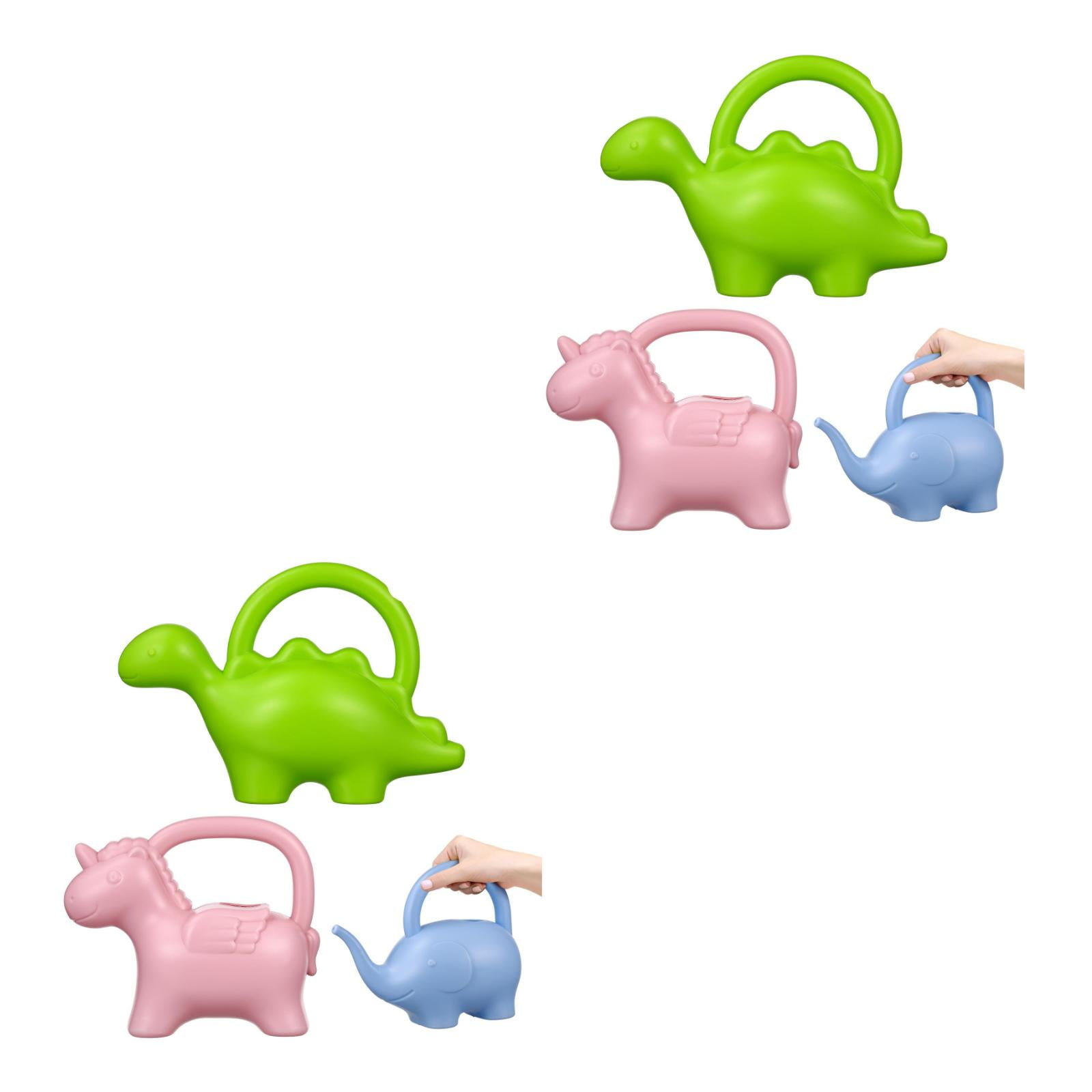 Set of 2 Gardening Tool Animal Shaped Watering Kettle Can Beanie Pearl ...