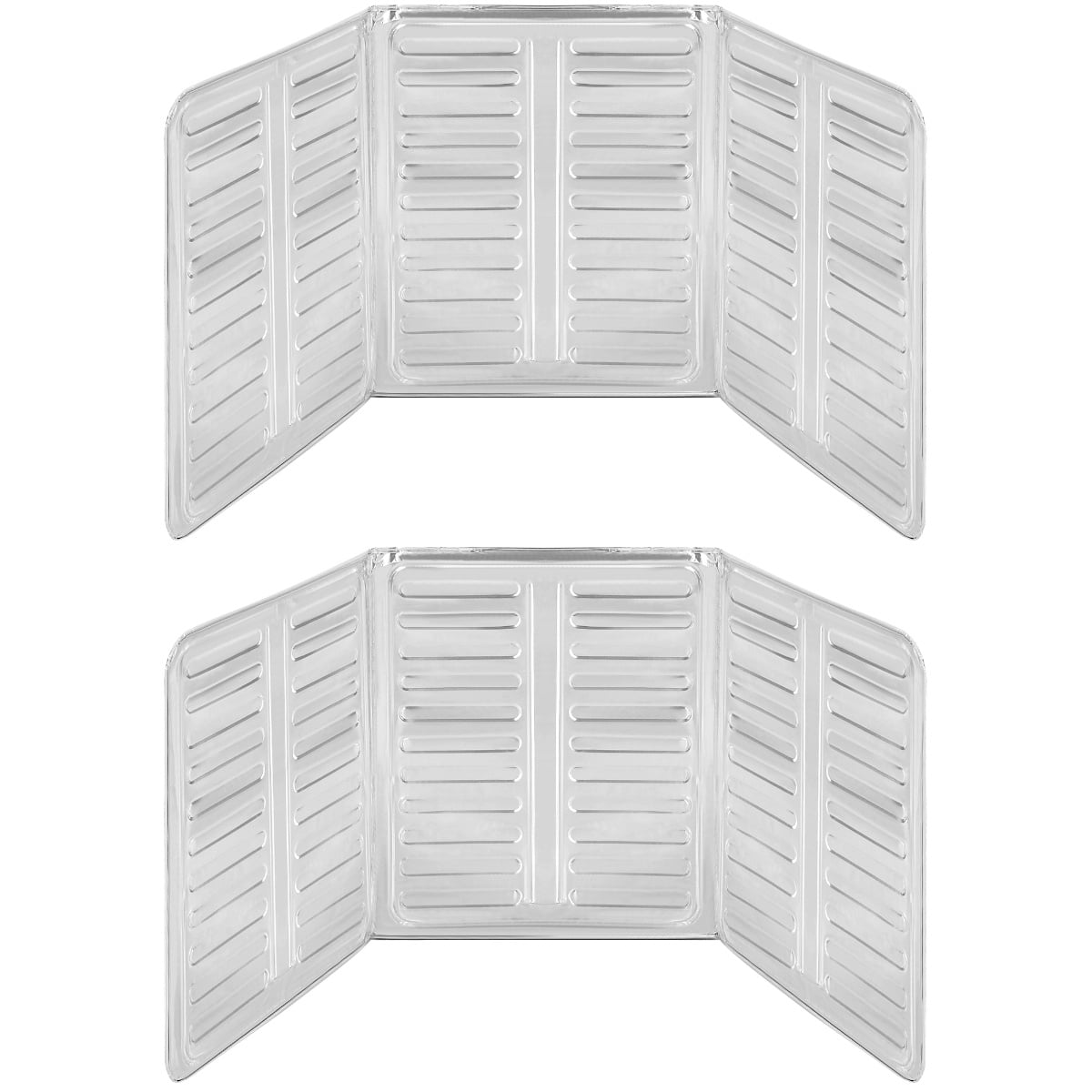 Set of 2 Gas Cooker Kitchen Oil Baffle Gas Stove Shield Anti-splash ...