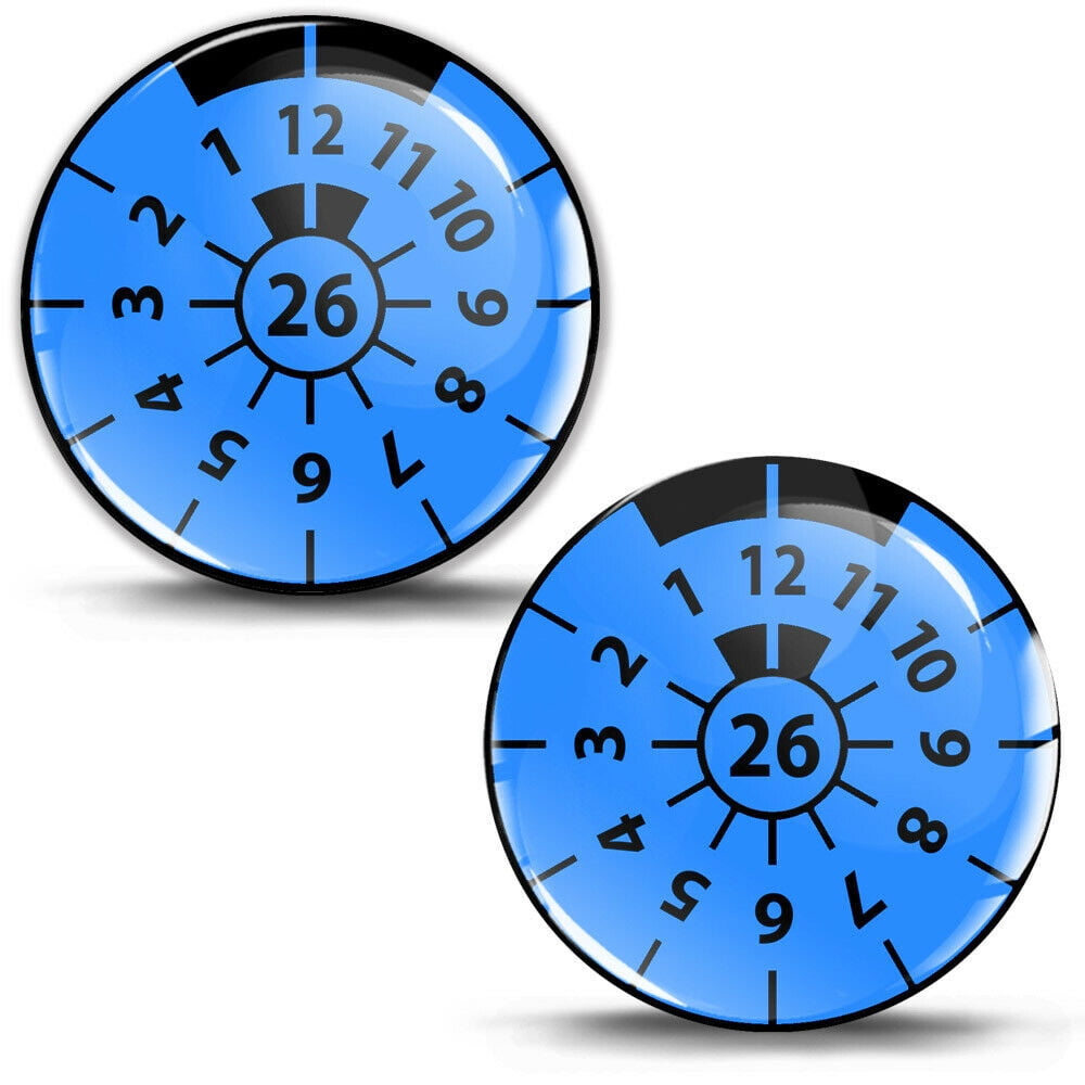 Set of 2 German Stadt Number Plate Silicone Resin Badge 3D Domed Seal ...