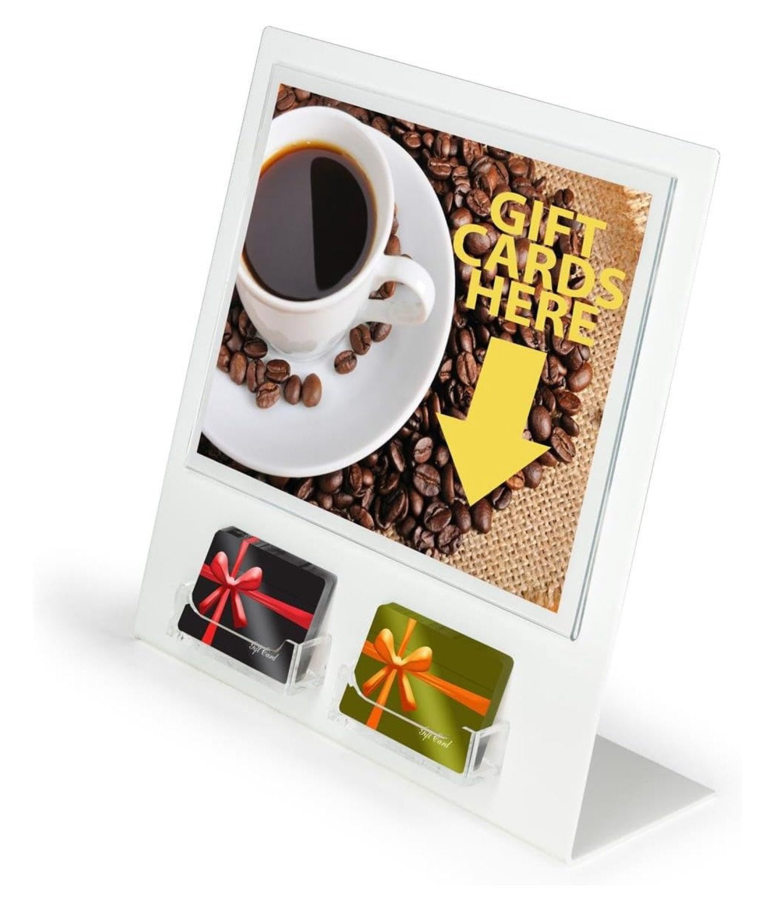 Set of 2, Gift Card Display with Sign Holder, 12-1/2 x 12-1/2 x 4-Inch ...