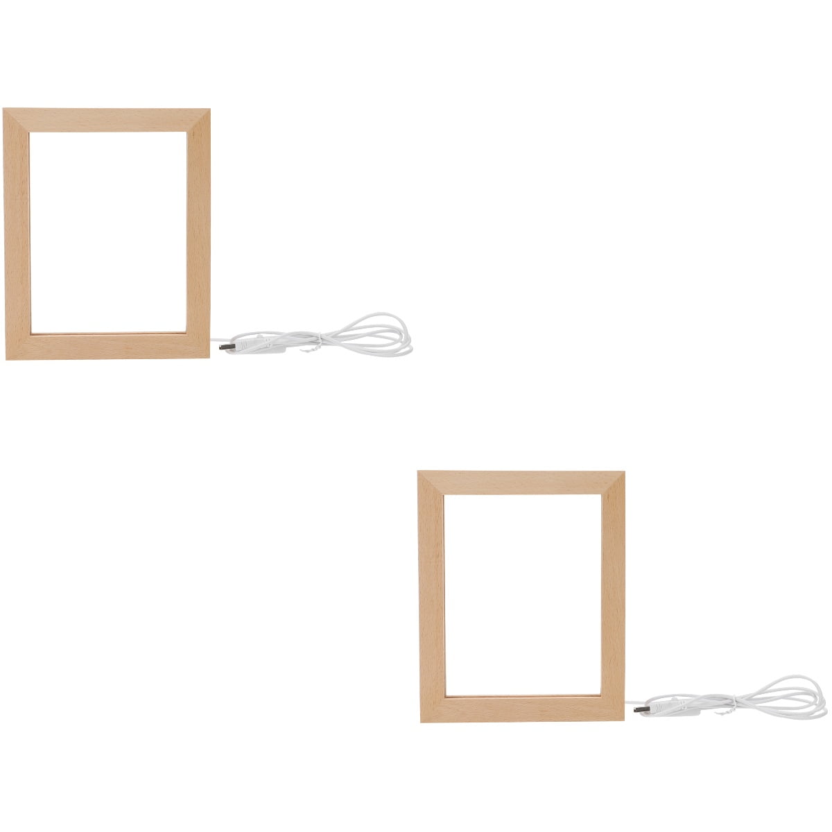 Set of 2 Glowing Photo Frame Vintage Decor Home Table Decor Retro ...