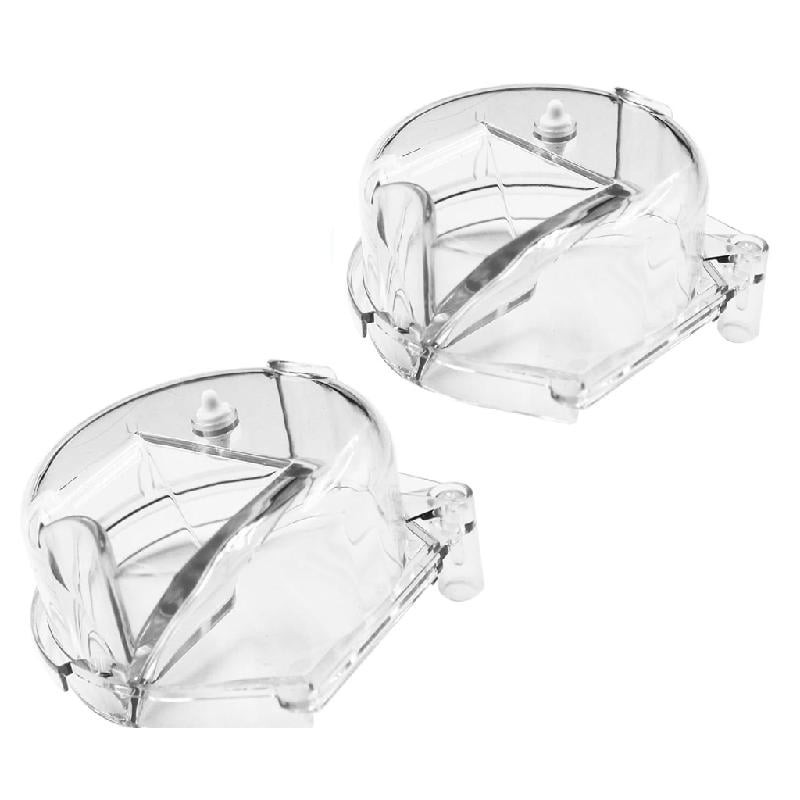 Set of 2 Grinder Assembly Lid Clear Grinder Lid Food Grade Plastic ...