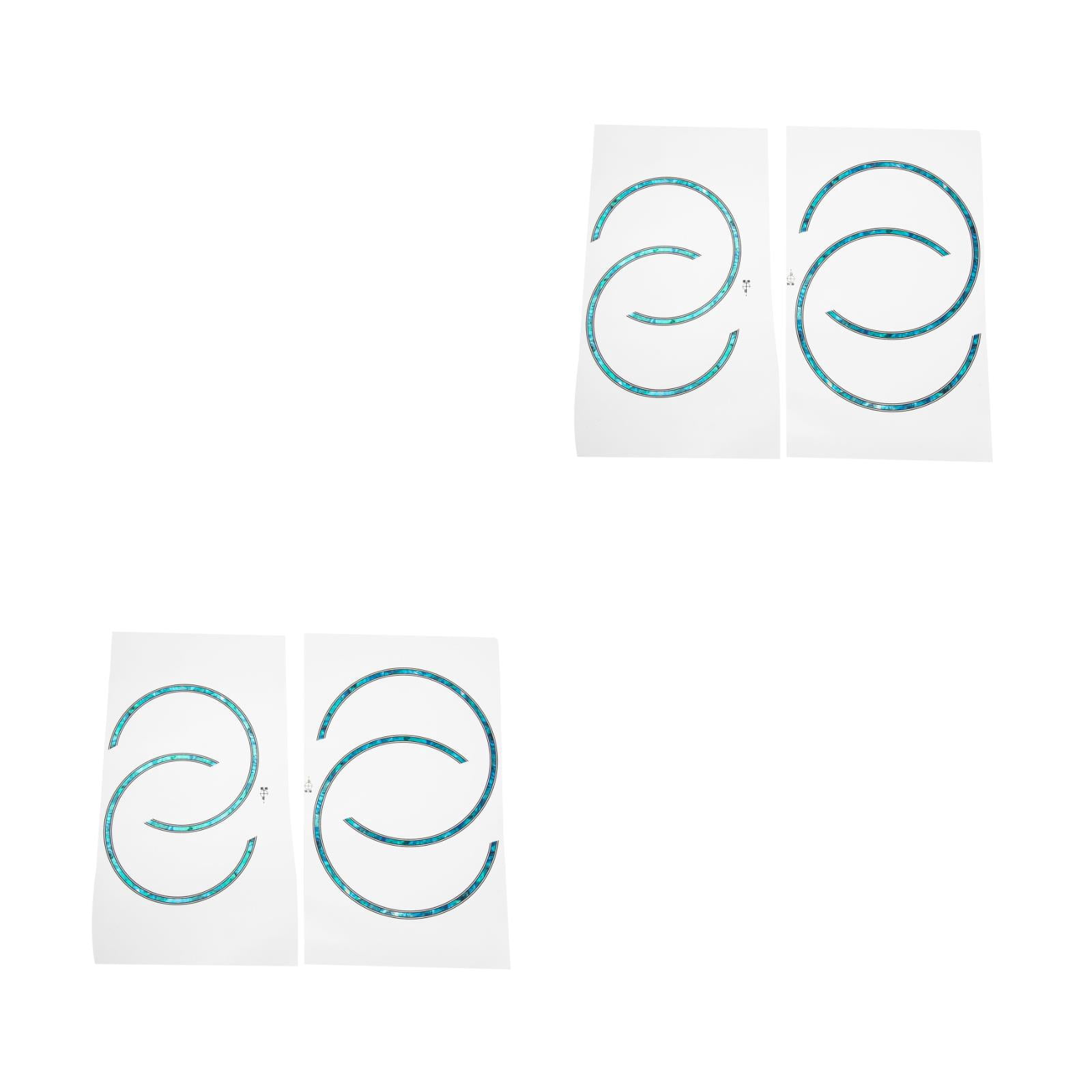 Set of 2 Guitar Sound Hole Flowers Ring Inlay Sticker Guitars - Walmart.com