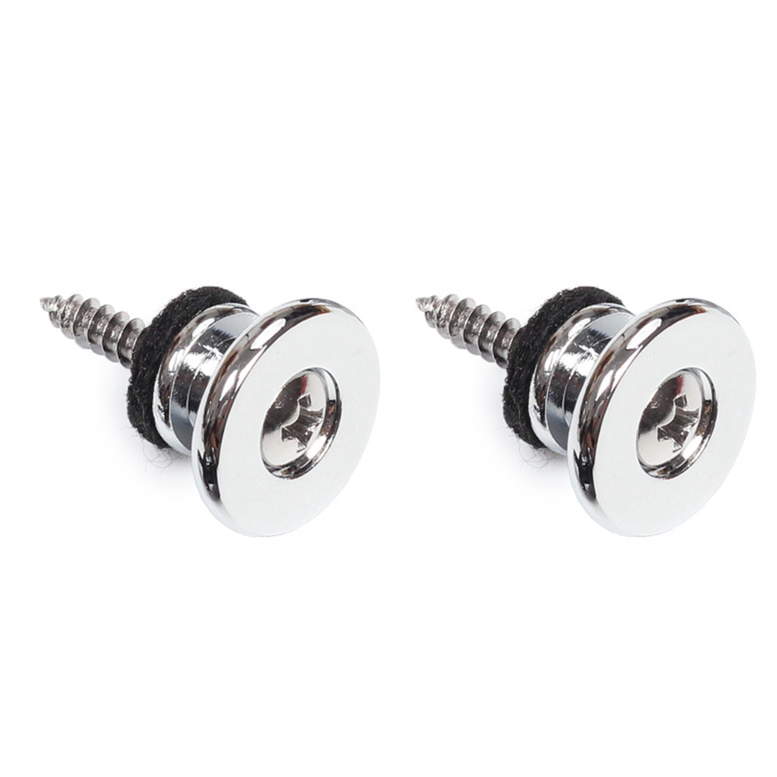 Set of 2 Guitar Strap Locks Antislip Buttons Metal Strap Lock Buttons ...