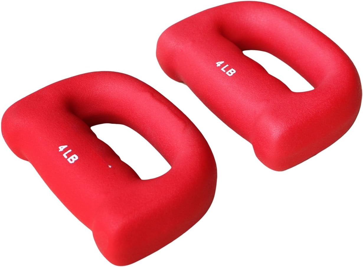 Set of 2 Hand Shaped Neoprene Exercise Workout Jogging Walking Cardio ...