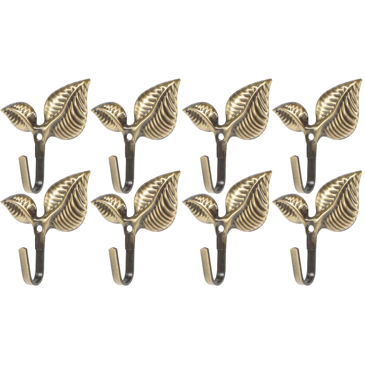 Set of 2 Hat Hooks Bathroom Door Leaf Wall Hangers Decorative for ...