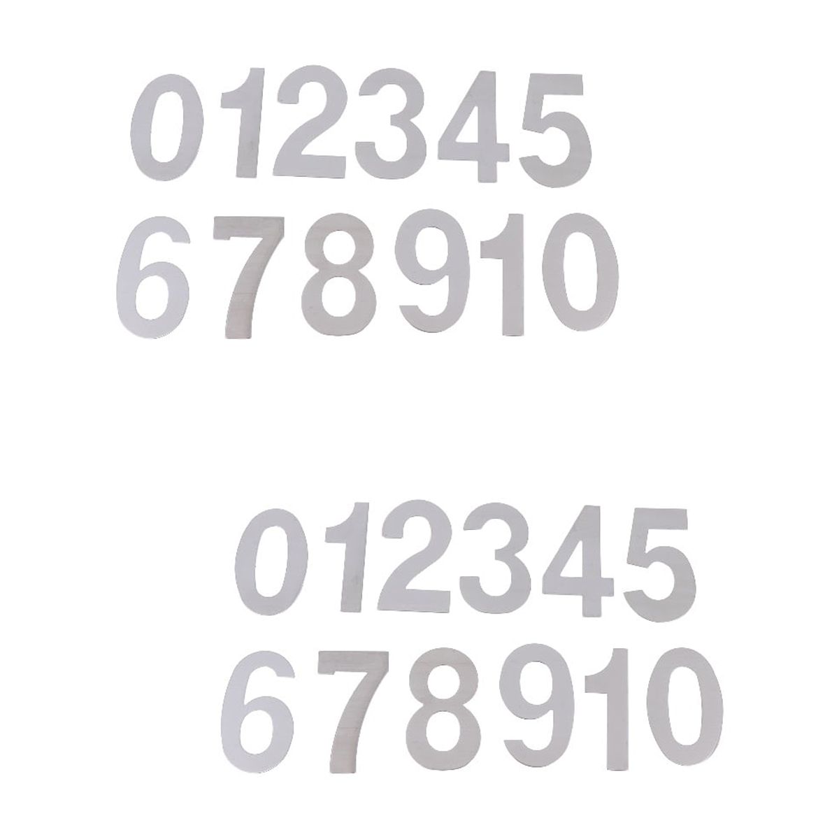 Set of 2 Holders Mailbox Number Plate Decals Numbers Office - Walmart.com