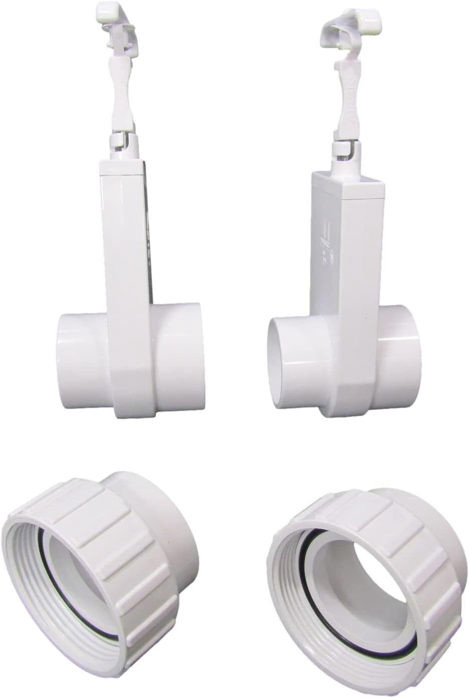 Set of 2 Hot Tub Spa Gate Slice Valve 2" Street X Slip Pump Union Video ...