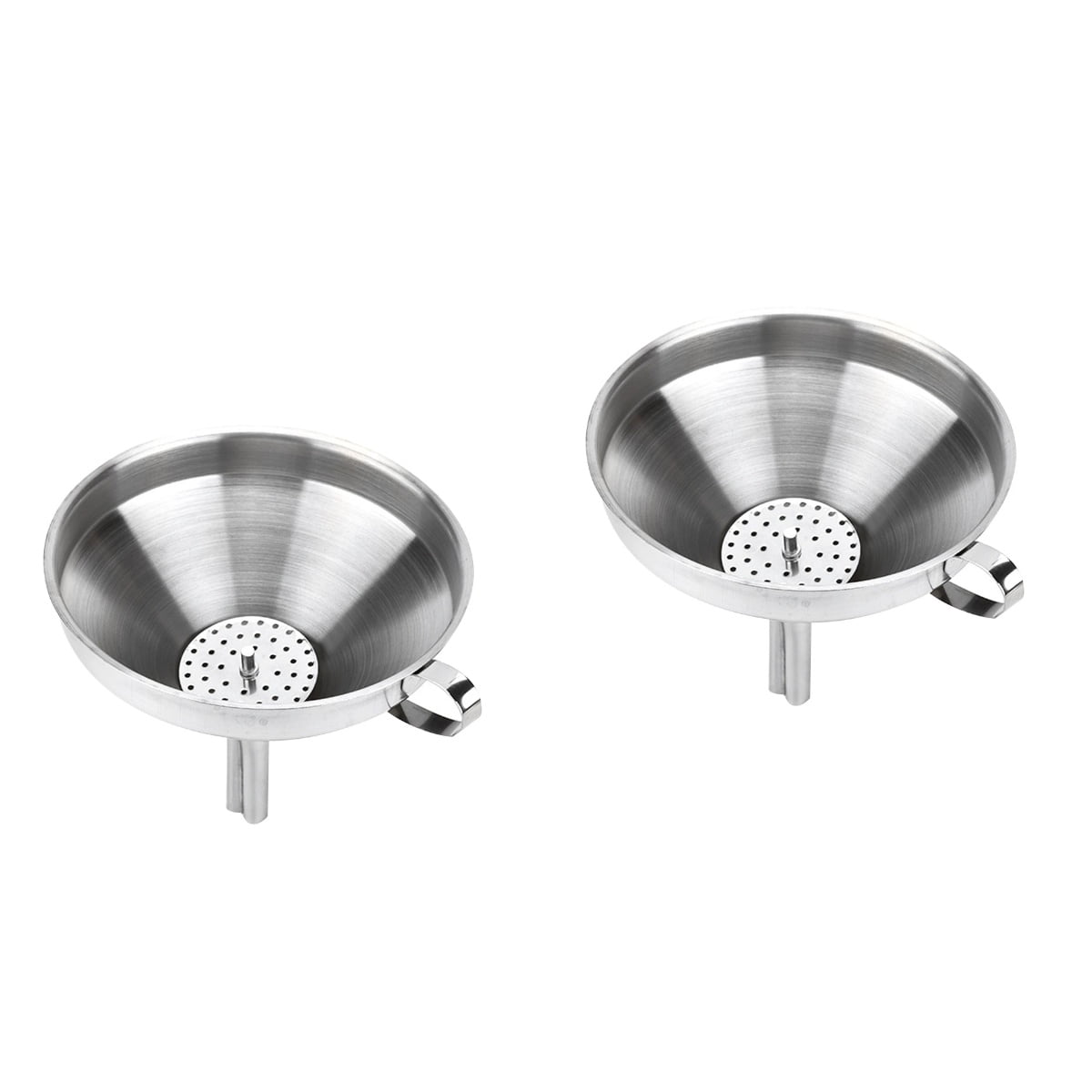 Set of 2 Household Funnel Cooking Oil Stainless Mini Funnels - Walmart.com