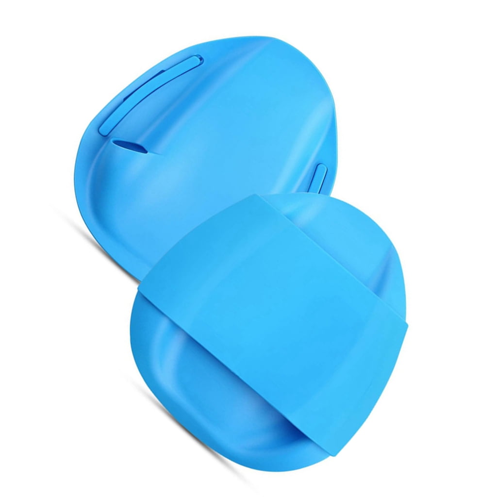 Set of 2 Hydrodynamic Swim Training Gear Flexible Silicone Hand Fin for ...