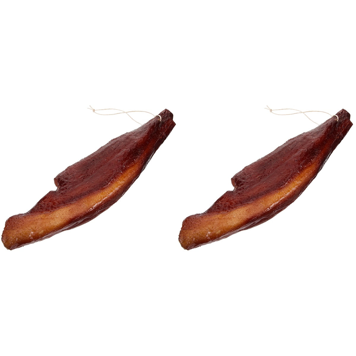 Set of 2 Imitation Bacon Lifelike Cured Meat Decoration Fake Food Model ...