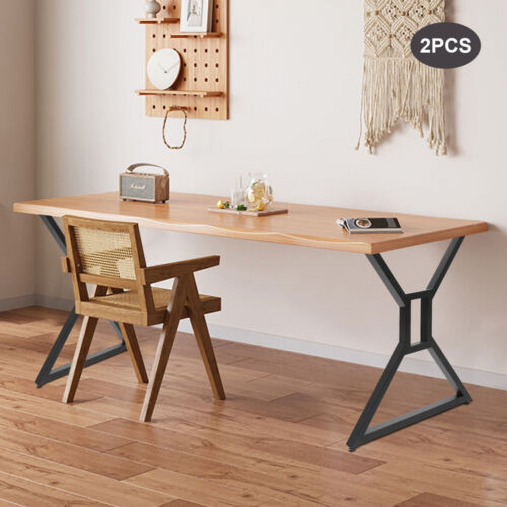 Set of 2 Industrial Steel Metal Table Legs 28 Inch for Desk/Coffee ...
