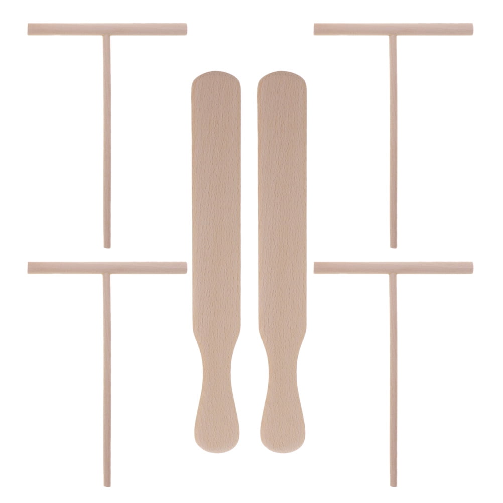 Set of 2 Jam Spreader Pancake Rolled with Crisp Fritter Wooden Rake ...