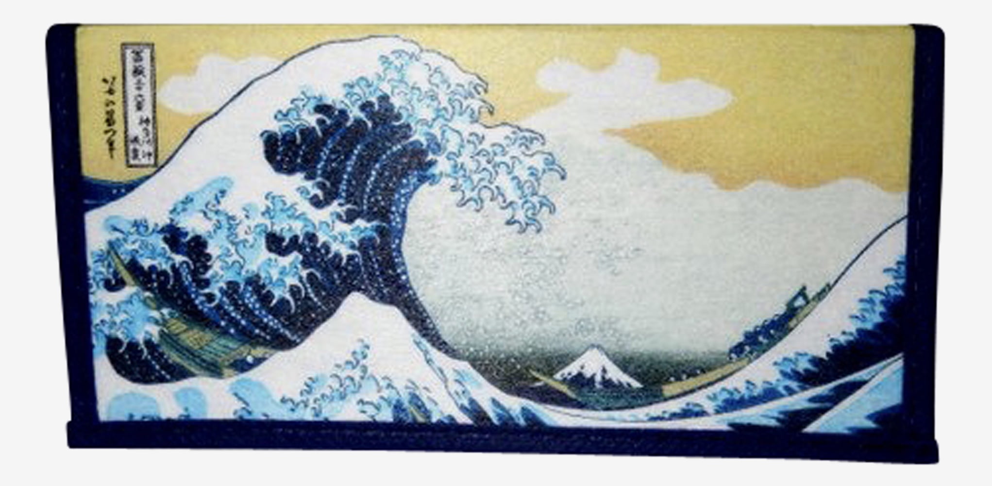 Set of 2 Japanese Rice Paper Wallet/Checkbook Cover Great Wave Off ...