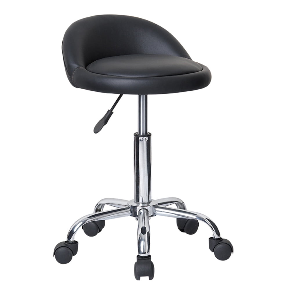 Set of 2 Juno Adjustable Height Massage Stool w/Wheels - Black ...