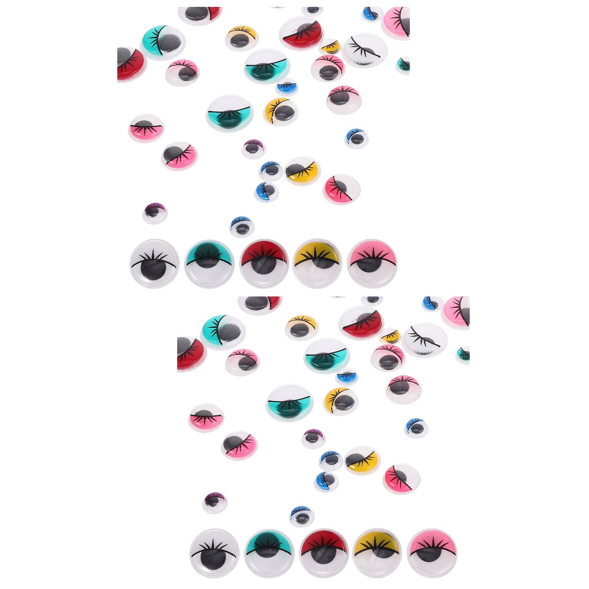 Set of 2 Kids Colorful Self-adhesive Eyes Furniture Eye Stickers Child ...