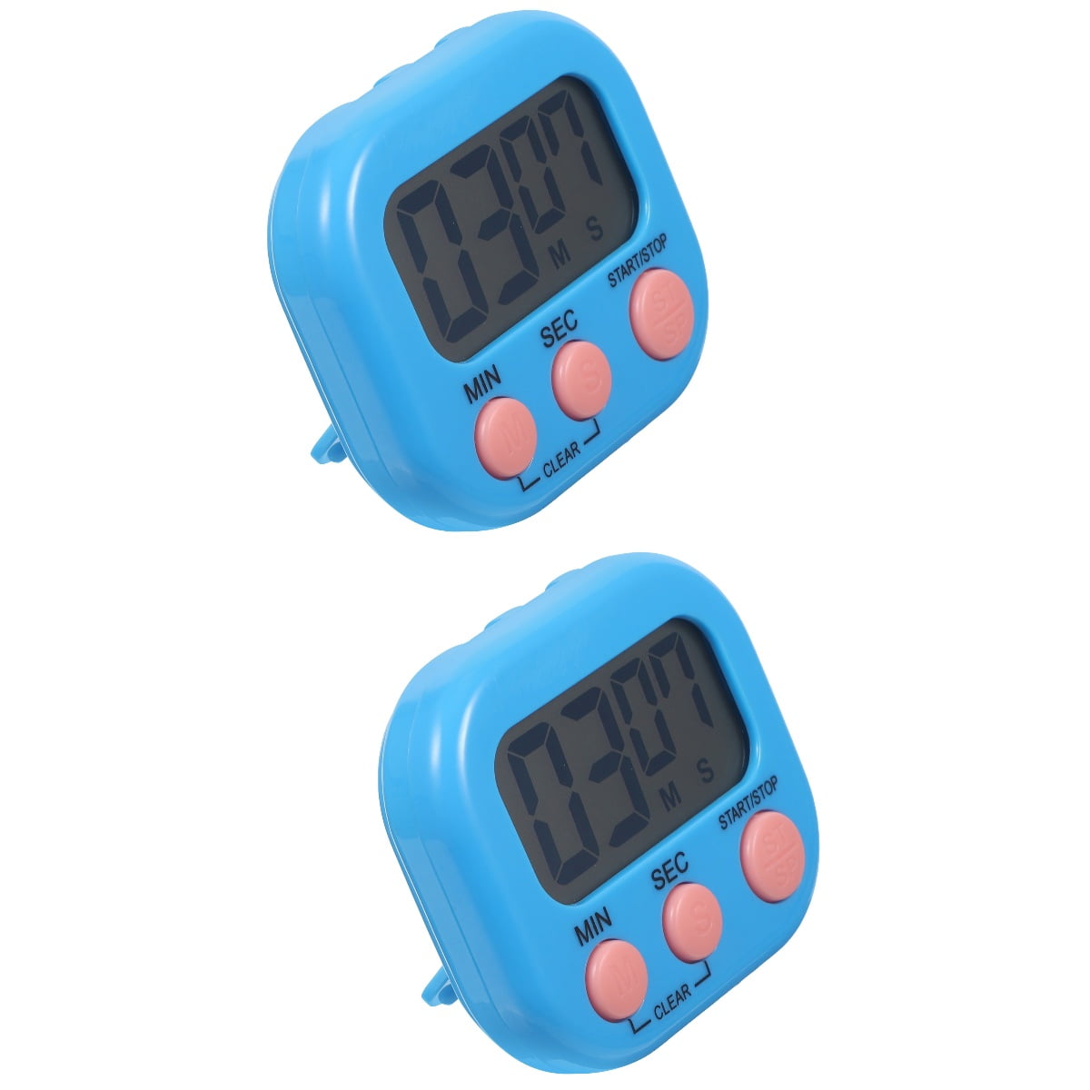 Set of 2 Kitchen Small Digital Timer with Magnetic Back and On/off ...
