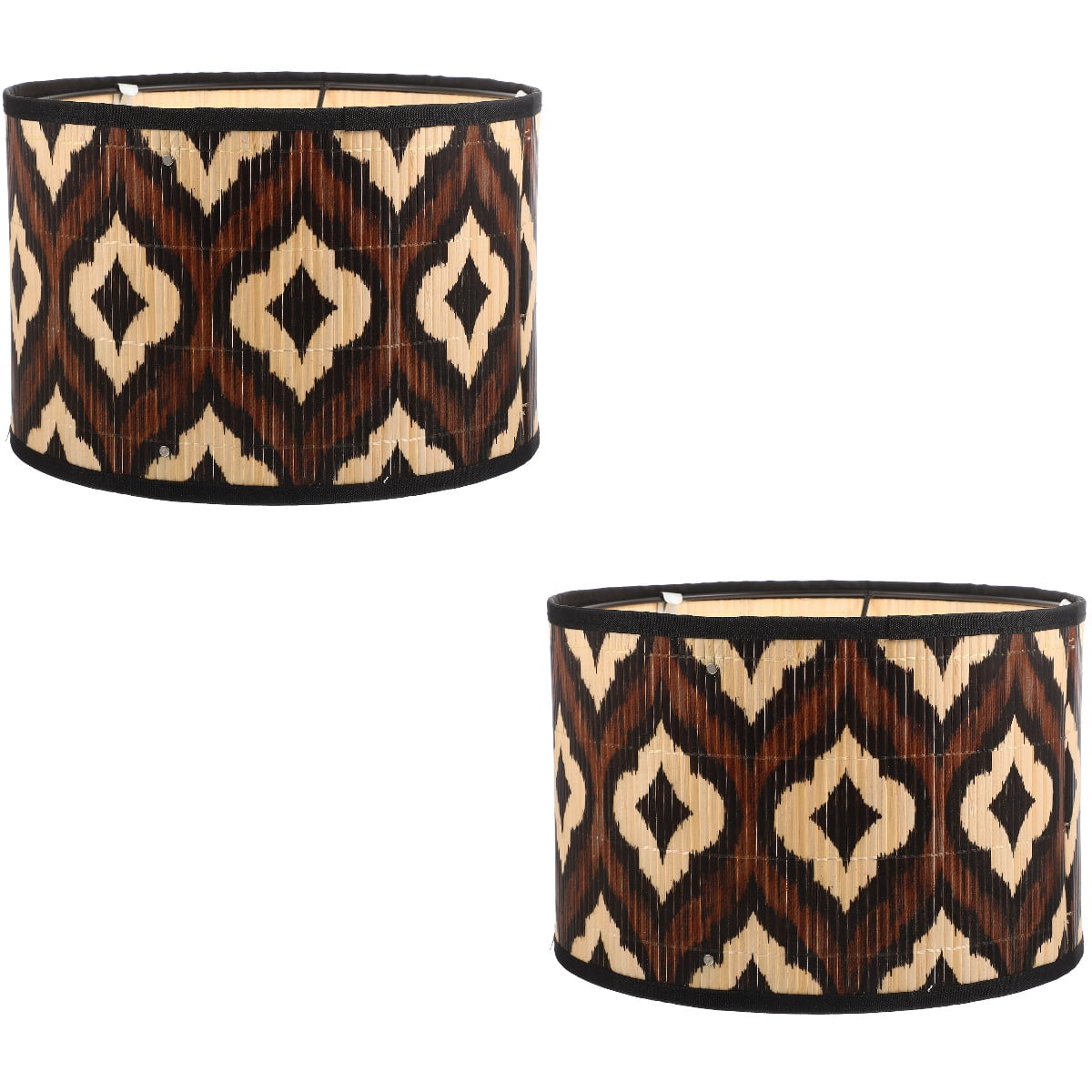 Set of 2 Lamp Shades White Lampshade Fine Workmanship Colorfast ...