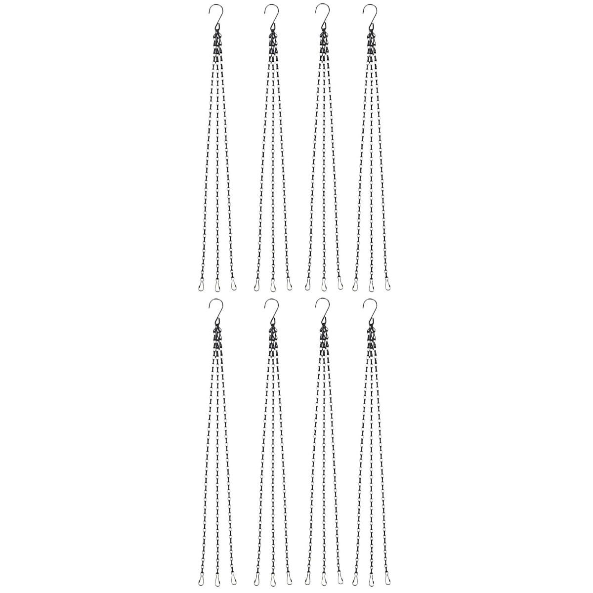 Set of 2 Lanyards Plant Flower Pot Chain Wind Chime Chain 56X3CM Black ...